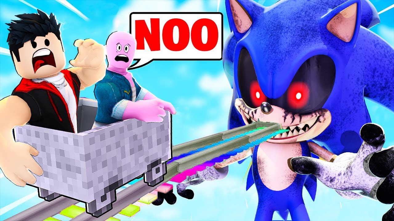 UNE ATTRACTION SONIC.EXE dans ROBLOX !! (Cart Ride into SONIC.EXE ...