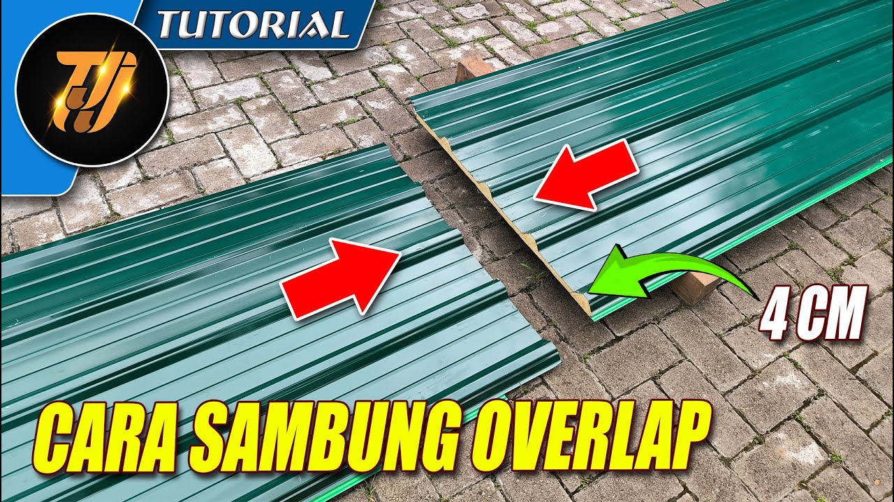 Cara sambung Overlap Atap Salju tebal 4 cm - YouTube