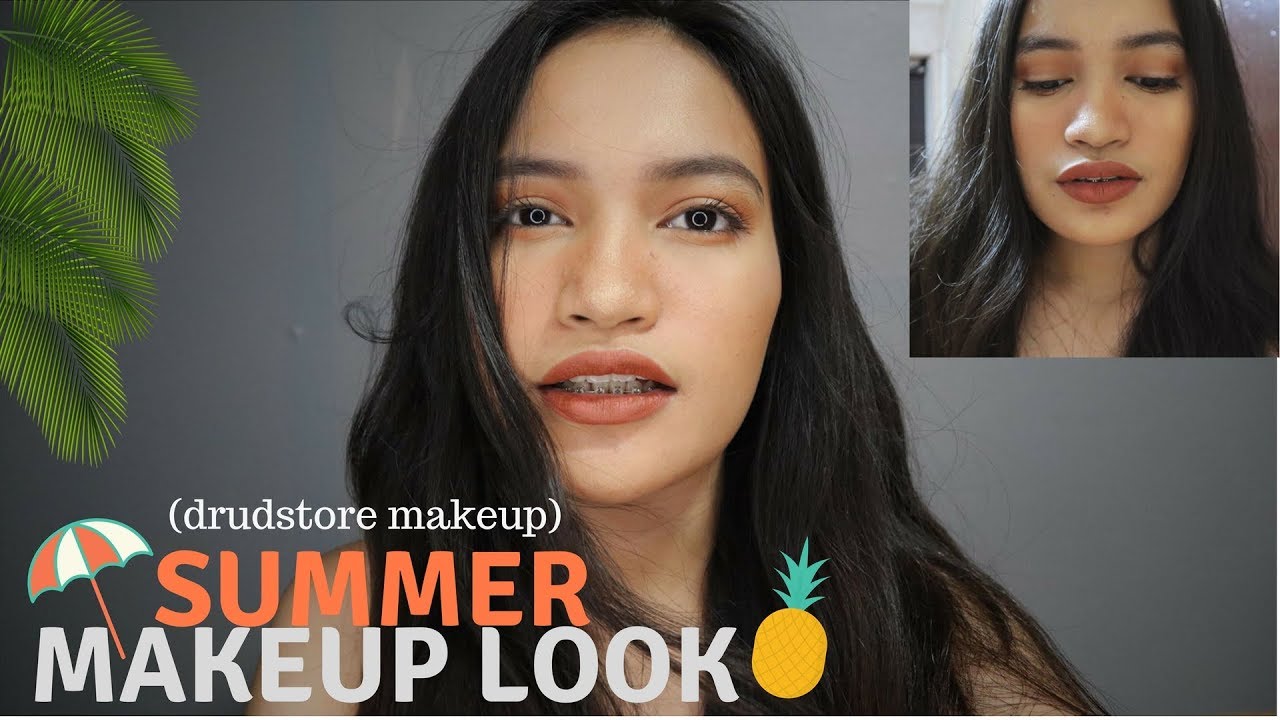 EVERYDAY summer makeup look!(drugstore makeup)| Philippines - YouTube
