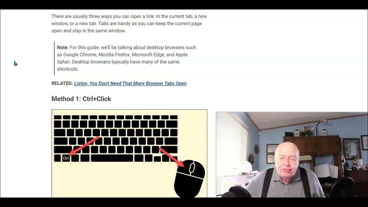 3-ways to Open a Browser Link in a New Tab - YouTube