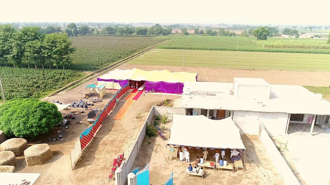 Aerial View Of Village | Drone View Of Village | Beautiful Village In ...