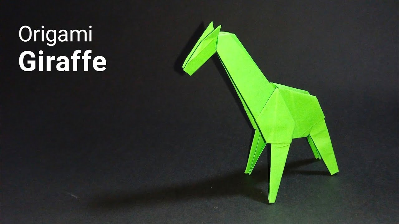 Origami Giraffe - Easy Origami Tutorial - Origami Animal - YouTube