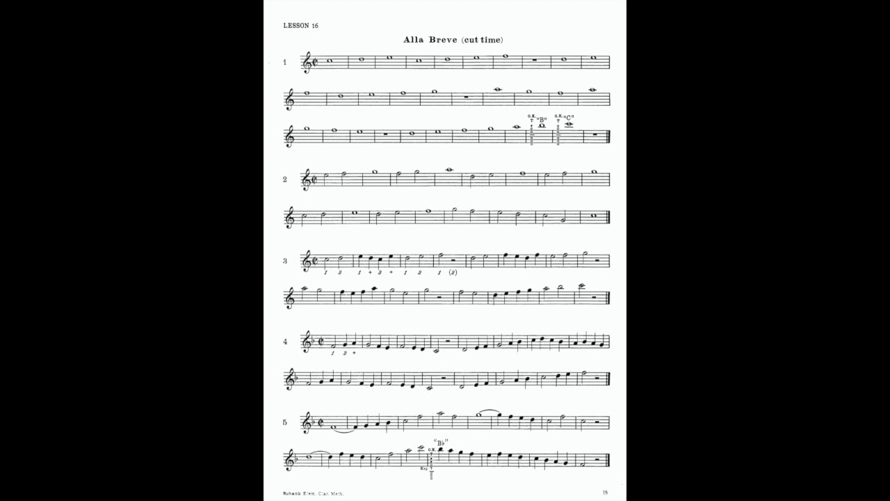 Lesson 16: Rubank Elementary Method for Clarinet - YouTube