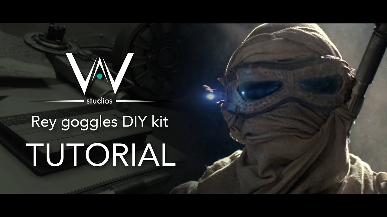 Star Wars Rey Goggles DIY kit assembly ( TUTORIAL ) Part 1 - YouTube