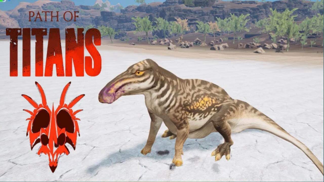 รีวิว Edmontosaurus คู่ปรับของ ราชาไดโนเสาร์ MoD | Path of Titans EP ...