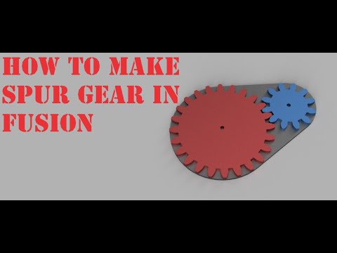 How to make Spur gear in Fusion 360 | Autrix - YouTube