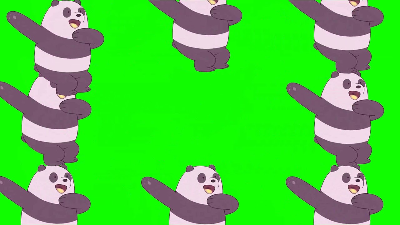 PANDA DAB Explosion |Green Screen - YouTube