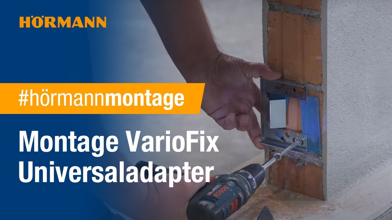 Montagevideo Variofix Universaladapter I Hörmann - YouTube
