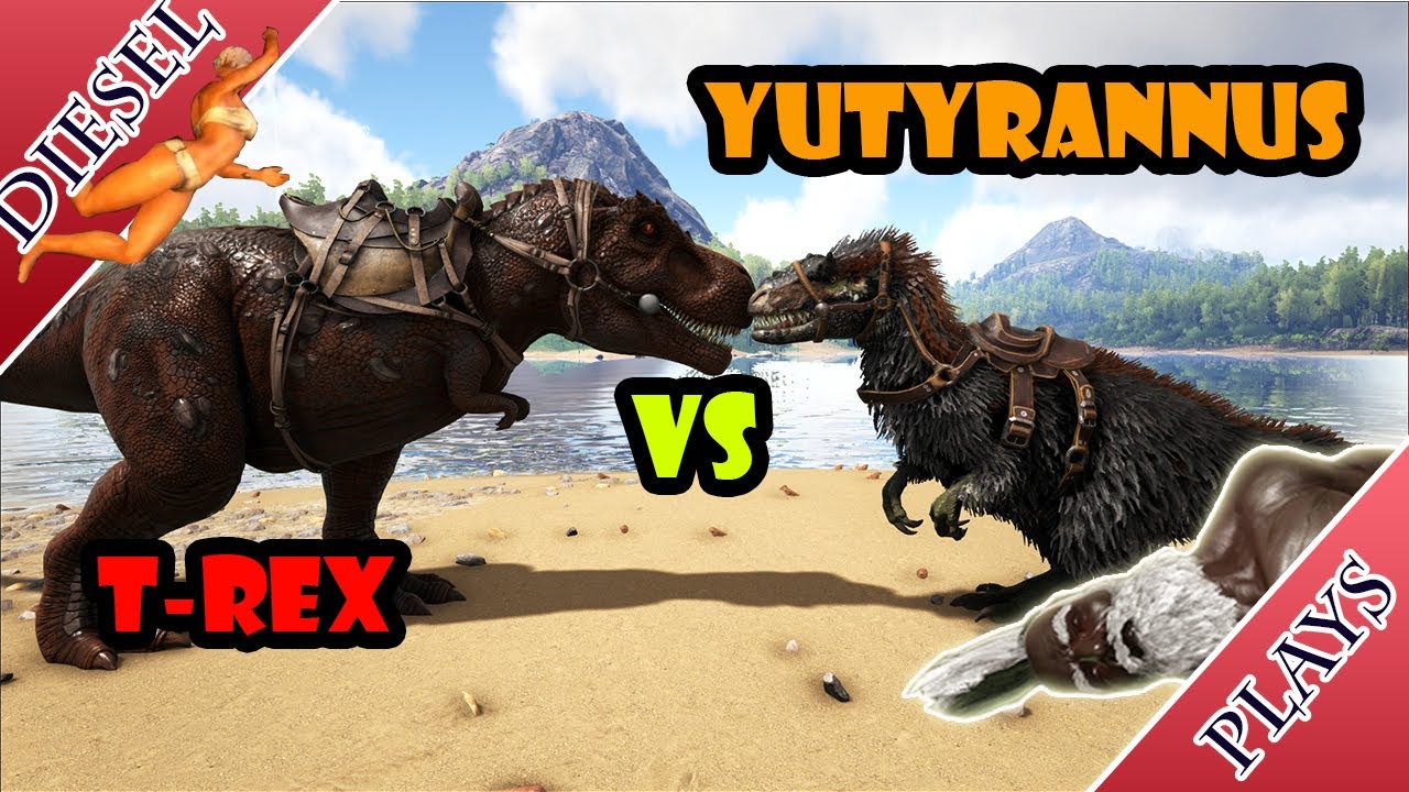 ART OF ARK - YUTYRANNUS VS T-REX! - YouTube
