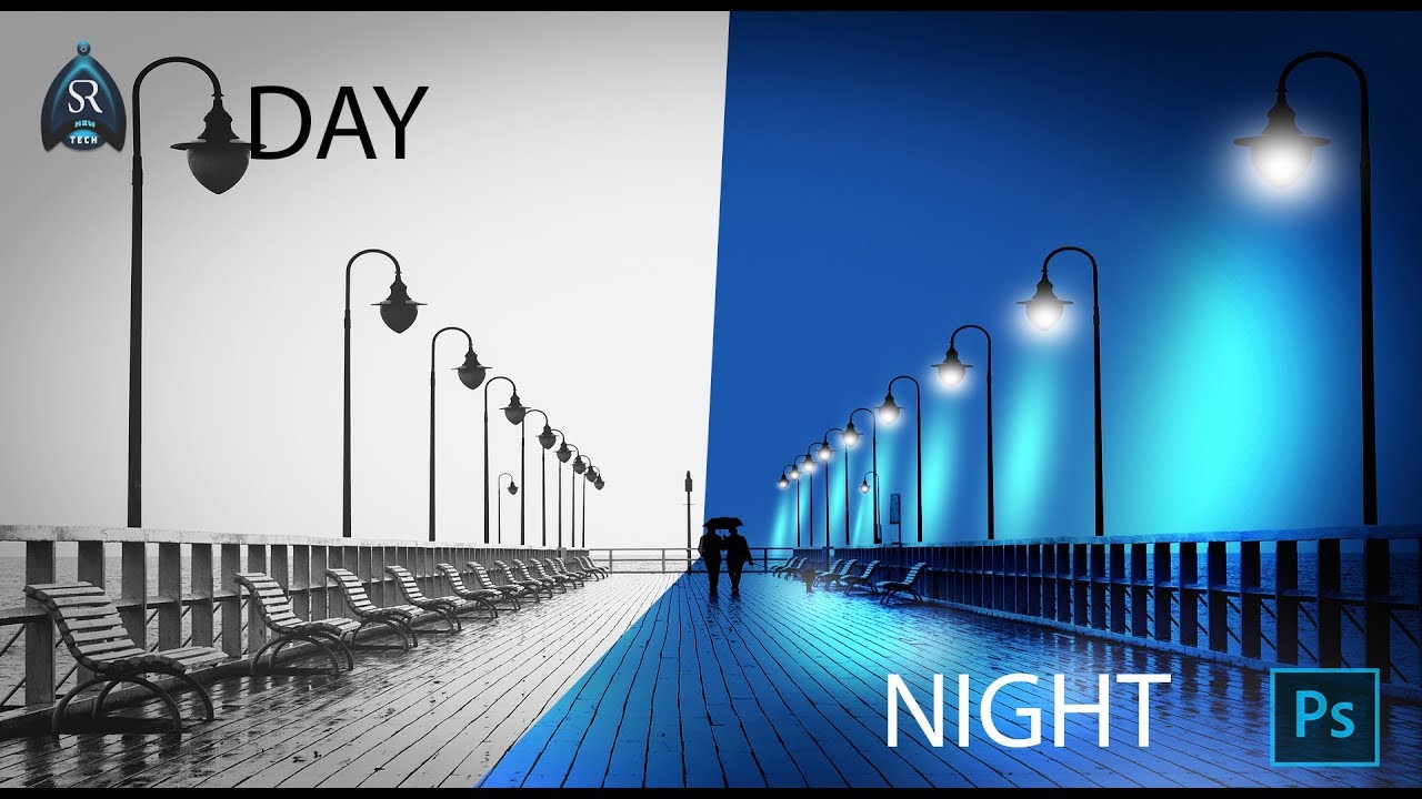 How To Create Day to Night Effect In Photoshop - YouTube