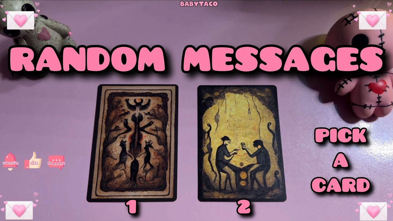 RANDOM MESSAGES 🔮 PICK A CARD #tarot #allsigns #gossip - YouTube