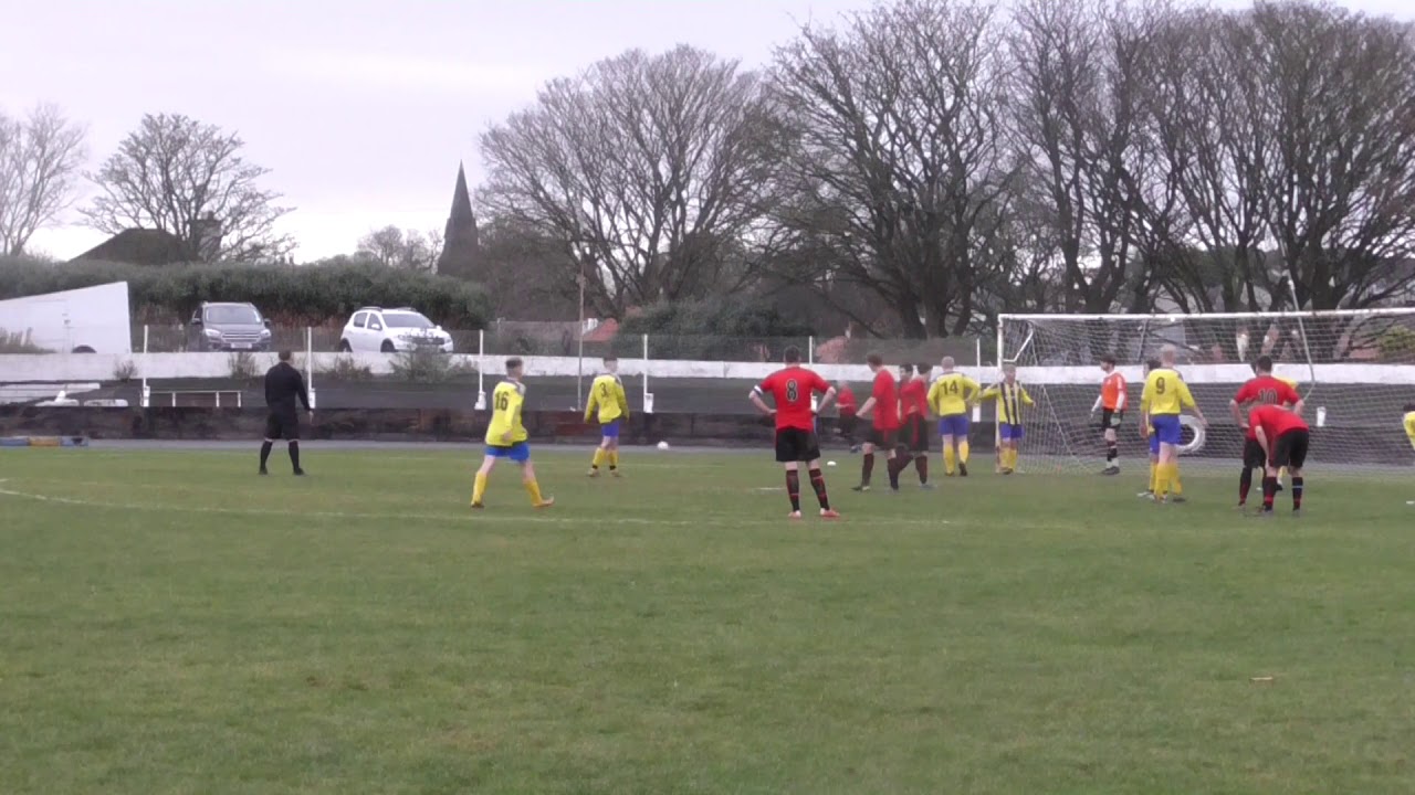 Mark Rees scores for Onchan v St John's Utd (3-5) 23 November 2019 ...