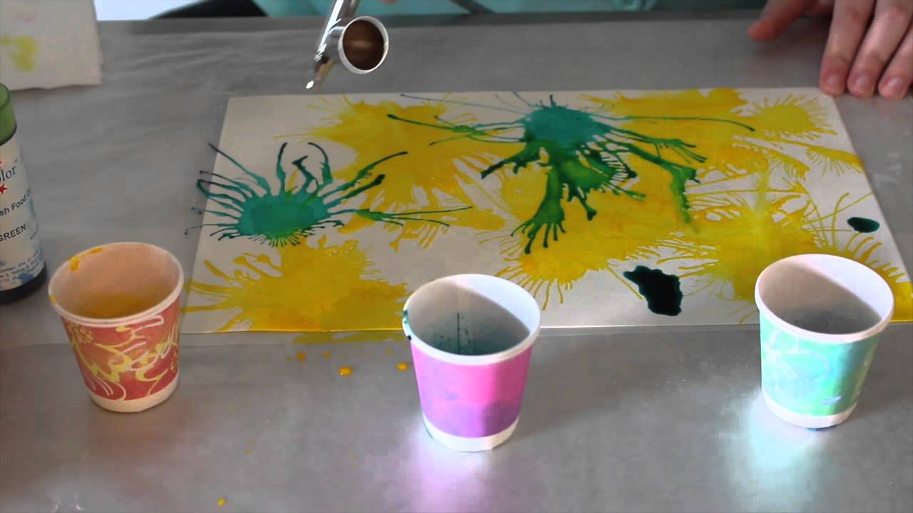 Splatter Technique - YouTube