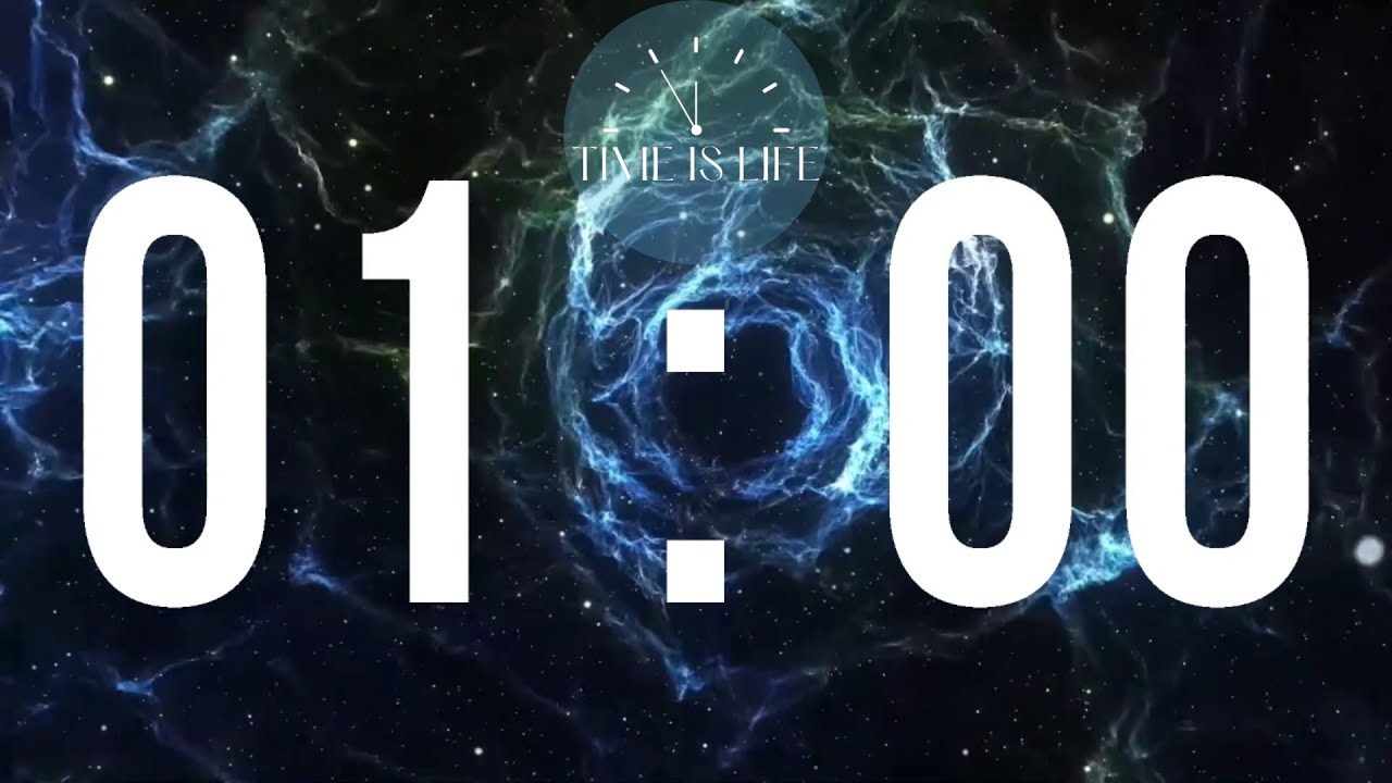 [1 MINUTE] *TIMER* 1min TIME COUNTER - ALARM Space Theme🪐 - YouTube