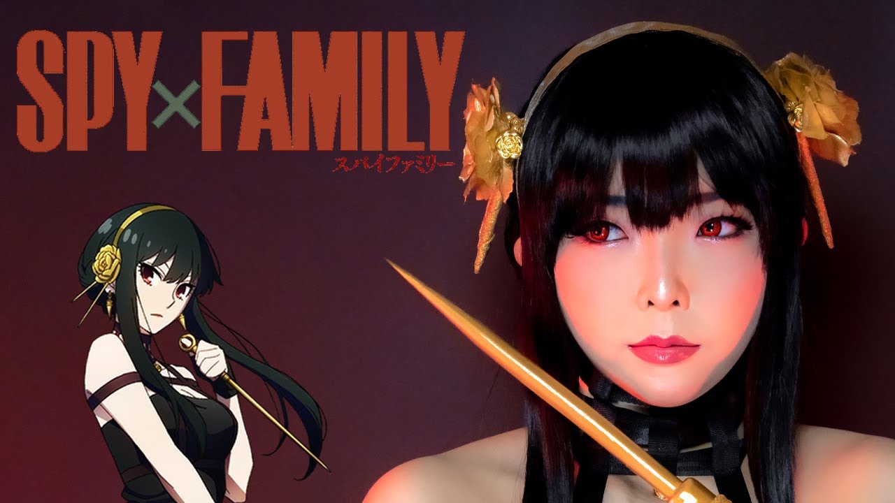 Yor Forger Cosplay Makeup Tutorial Spy X Family - YouTube
