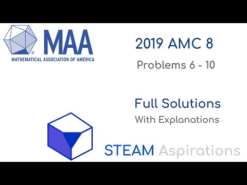 Ace the AMC: 2019 AMC 8 Problems 6 - 10 - YouTube
