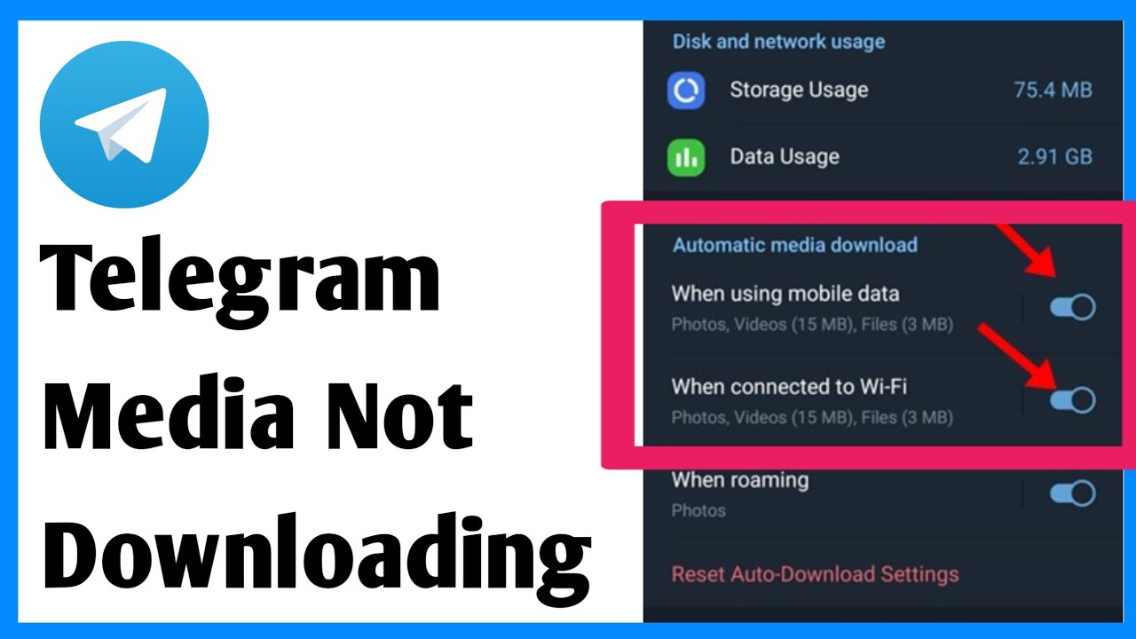 Fix Telegram Not Downloading Media | Telegram Mai Photos Videos ...