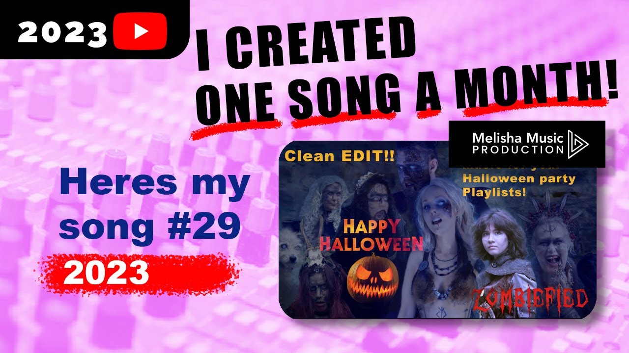 Oct 2023 – "Zombiefied" | One Song A Month by Melisha - YouTube