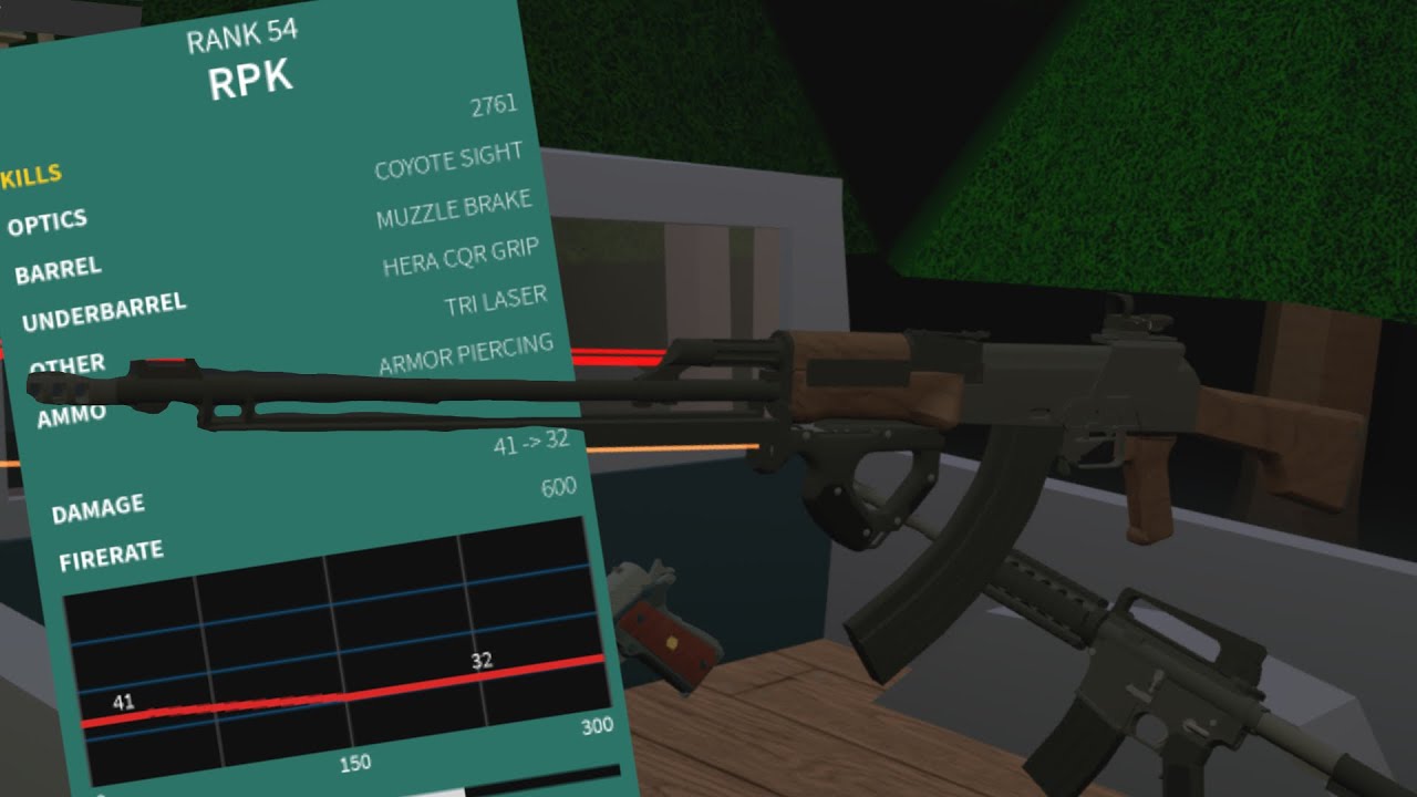 Phantom Forces Gun Review: RPK (Phantom Forces Playthrough) - YouTube