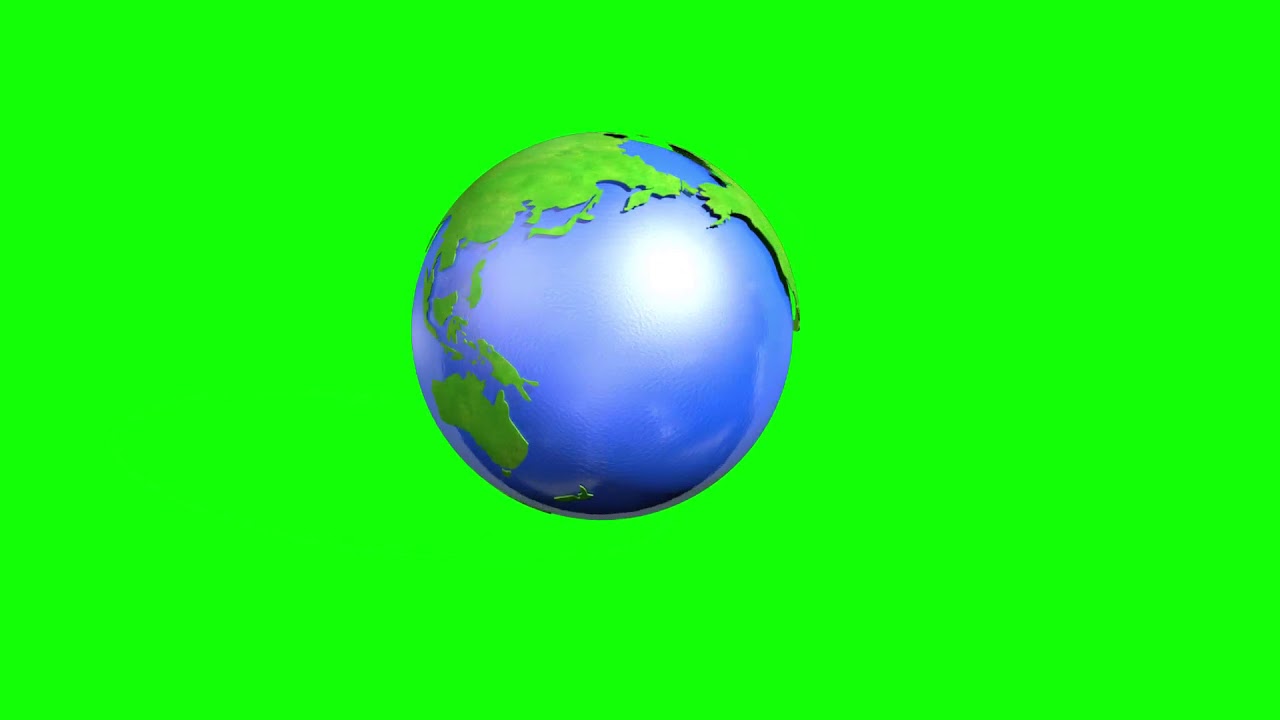Earth green screen chroma key - YouTube