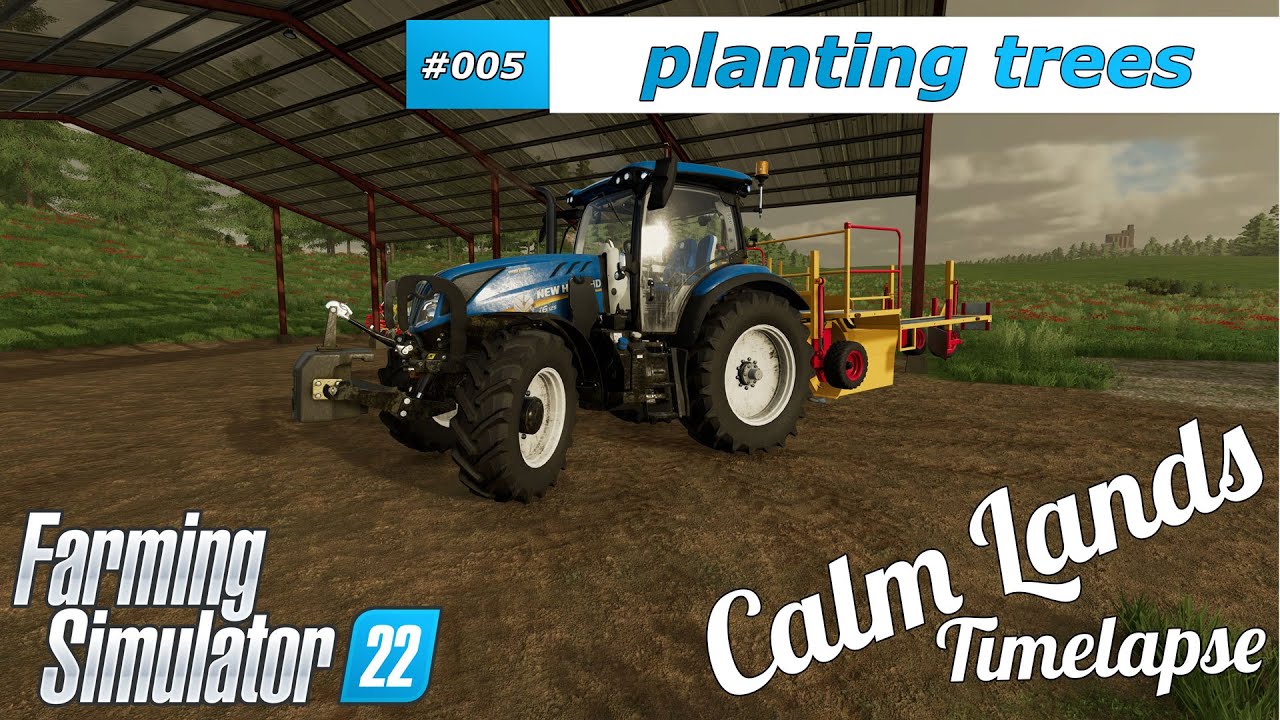 [4K] 🚜 Tree planter, new garden, wind power, forestry and bees - FS22 ...
