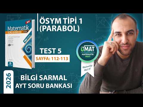 2026 BİLGİ SARMAL AYT MATEMATİK PARABOL TEST 5(ÖSYM TİPİ 1)