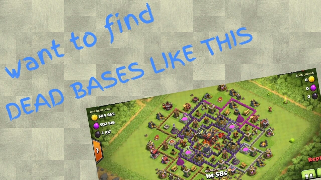 Find dead bases in clash of clans ( COC) game - YouTube