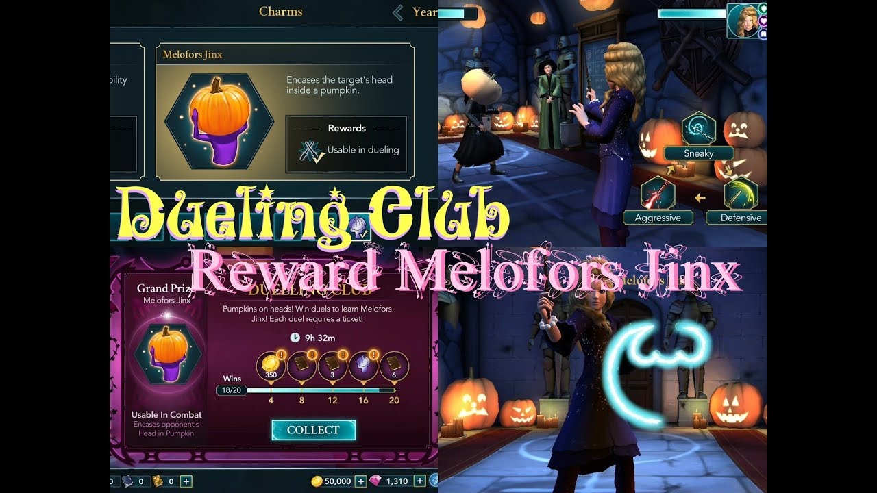 DUELLING CLUB REWARD MELOFORS JINX HARRY POTTER HOGWARTS MYSTERY - YouTube