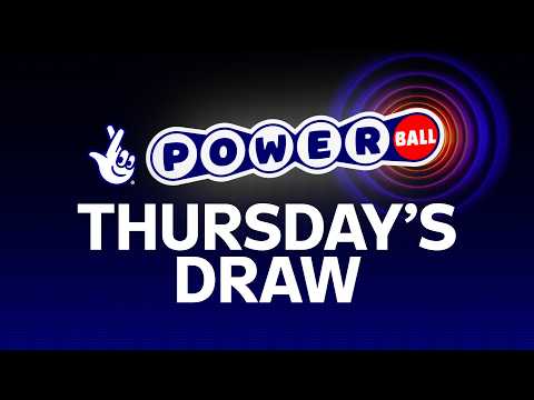 The National Lottery Powerball draw results from Thursday 13 August 2026