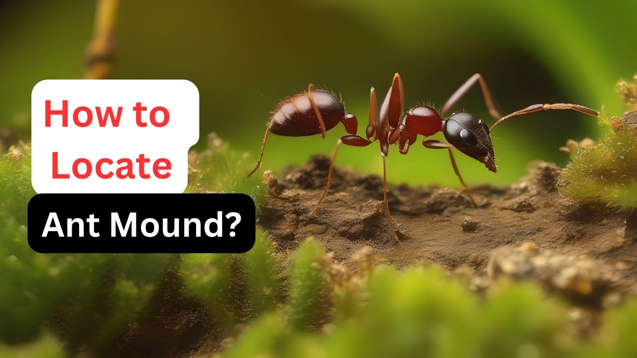 How to Locate Ant Mound I Ant Hill I Ant Nest - YouTube