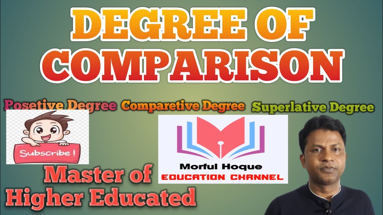 degrees of comparison in english grammar class 10 examples - YouTube