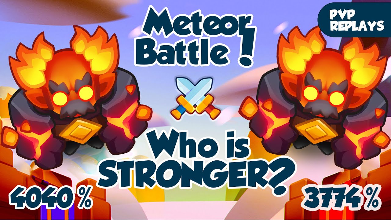 Max Meteor vs Max Meteor you don't see everyday! EPIC Battle! PVP Rush ...