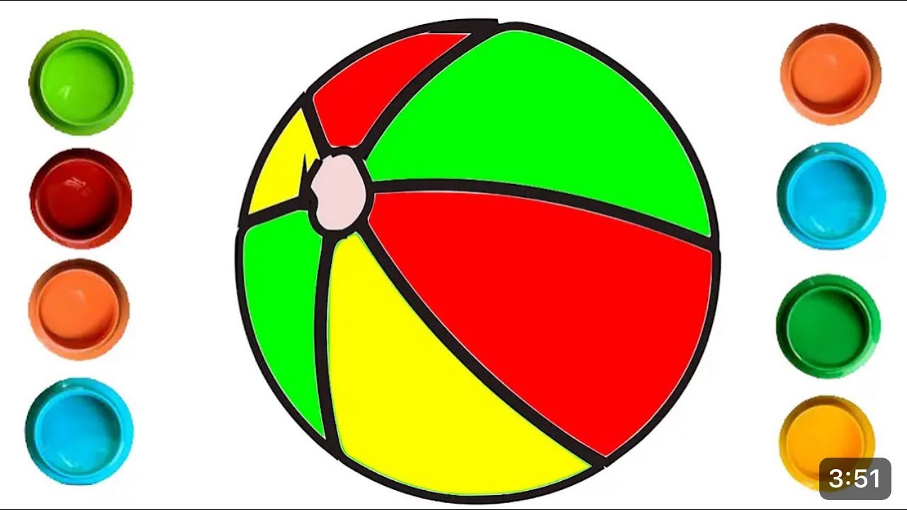 Drawing Ball: 🥎 Learn to draw ball - YouTube