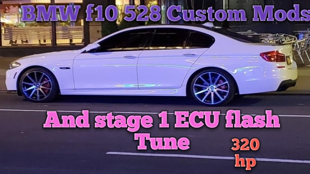 2016 bmw f10 528i stage 1 ECU flash tune and custom modification - YouTube