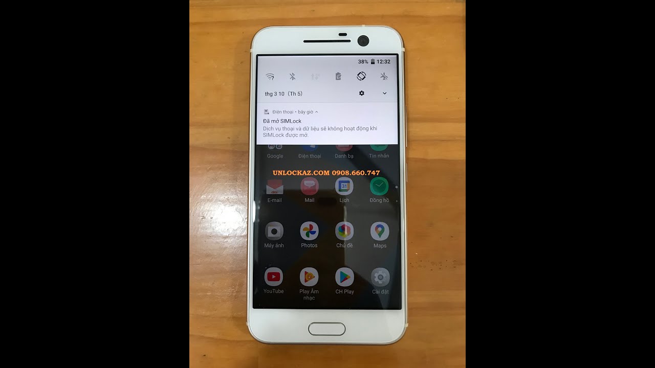 Unlock HTC 10 HTV32 (au) xách tay Nhật trong 20 phút - YouTube