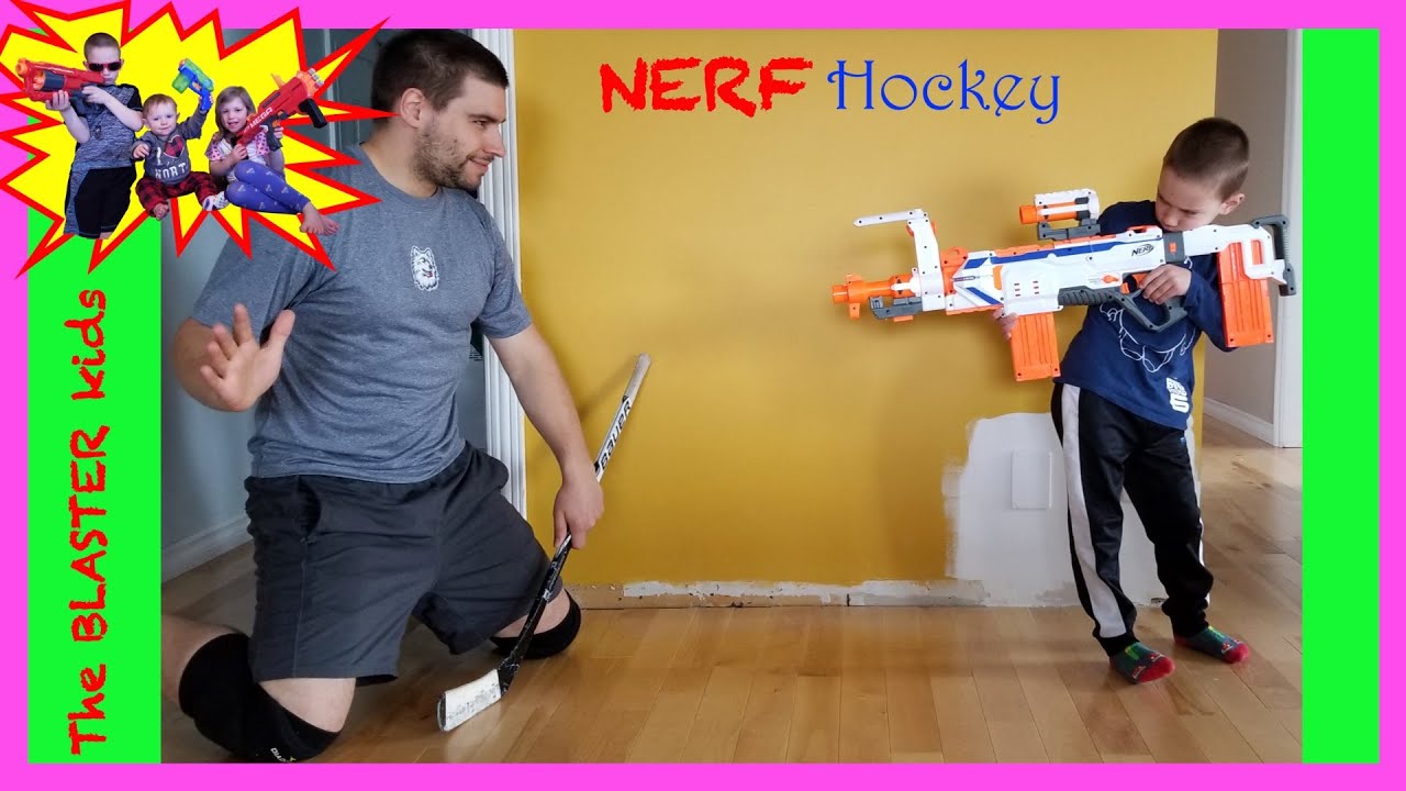 Nerf Hockey - Goalie Practice 1 - YouTube