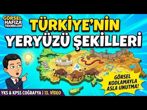 13👉 Görsel Hafızayla Türkiye'nin Yeryüzü Şekilleri: Tüm Dağlar, Ovalar ve Platolar Tek Videoda! ✅ 