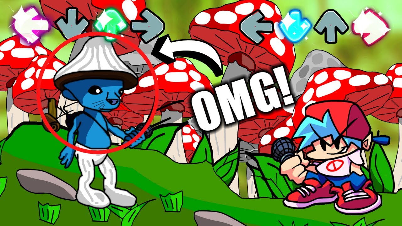 Friday Night Funkin' - Smurf Cat but in FNF (BF vs Smurf Cat) - We Live ...