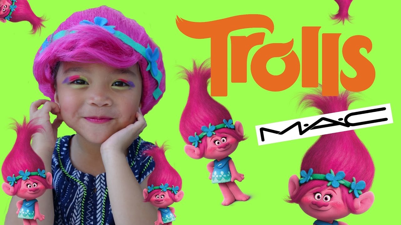Trolls Poppy Makeup Tutorial & BLIND BAGS w/ MAC Makeup! I Uh Oh Coco ...