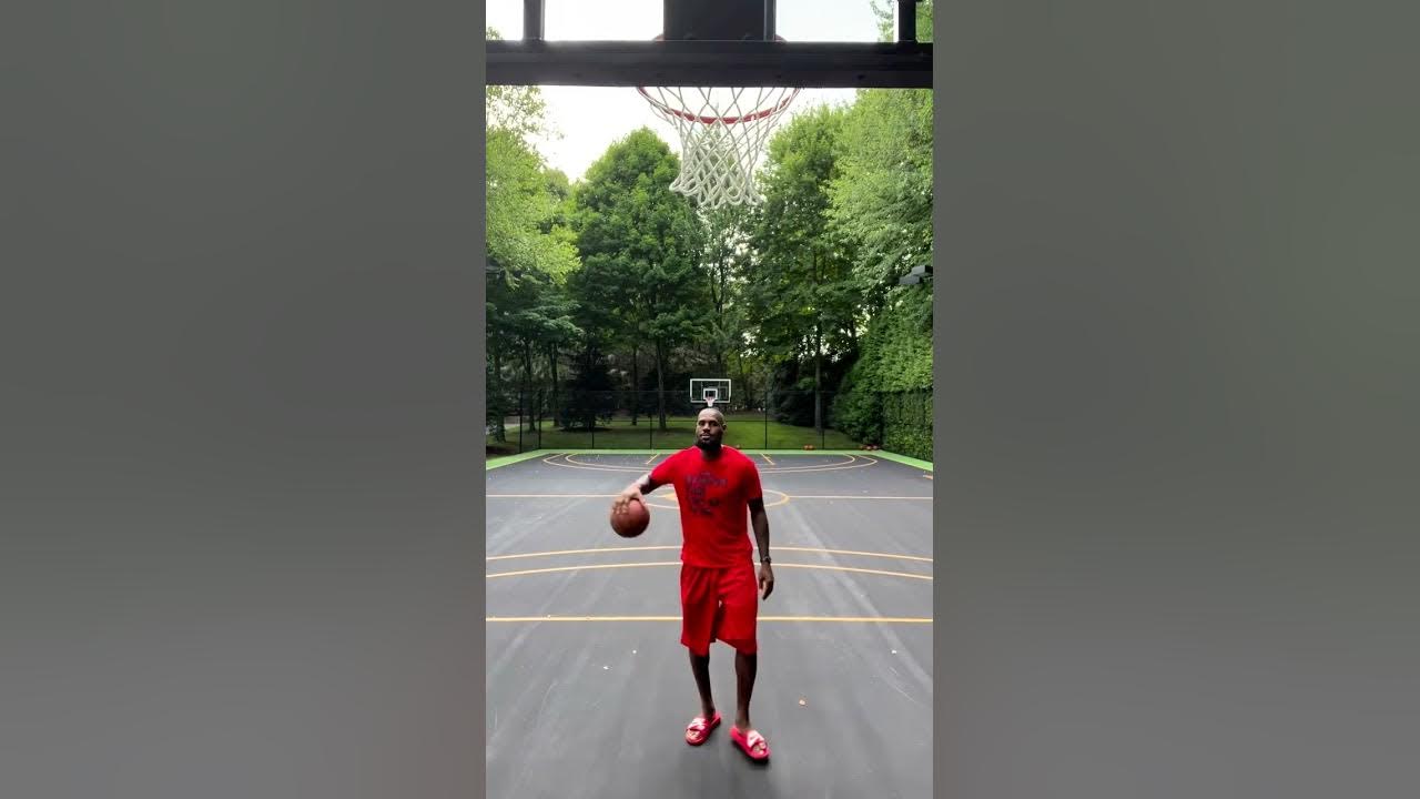 LeBron James outdoor basketball 🏀 court shooting practice - YouTube