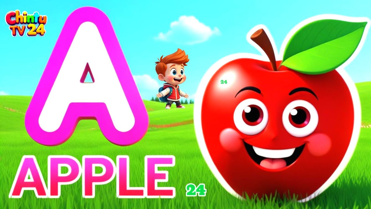 ABC Phonics Song, A for Apple, Kids Learning, Alphabet Rhymes, Nursery ...