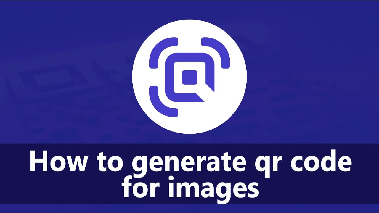 How to generate QR code for images - YouTube