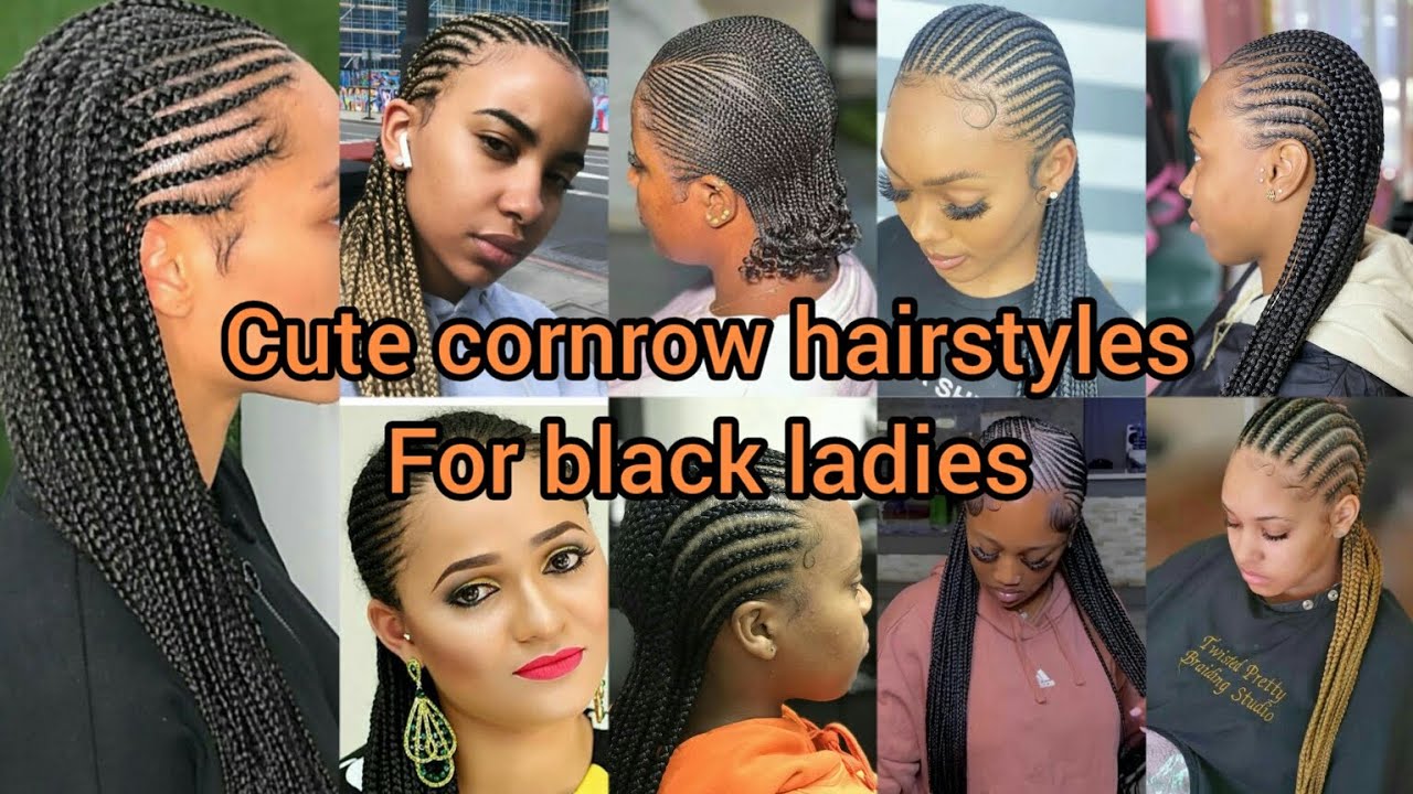Cute cornrows hairstyles for black women | 2024 cornrows styles ...