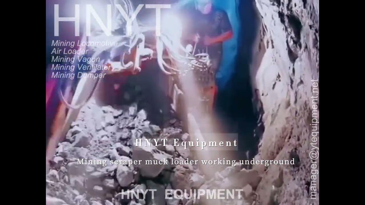 ZWY 80 Mining Scraper Muck Loader in Underground Operations(Cargador de mucking)#mining # ...