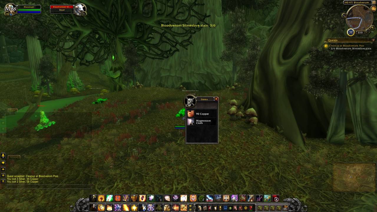 Quest 2005: Cleanup at Bloodvenom Post (WoW, human, paladin) - YouTube