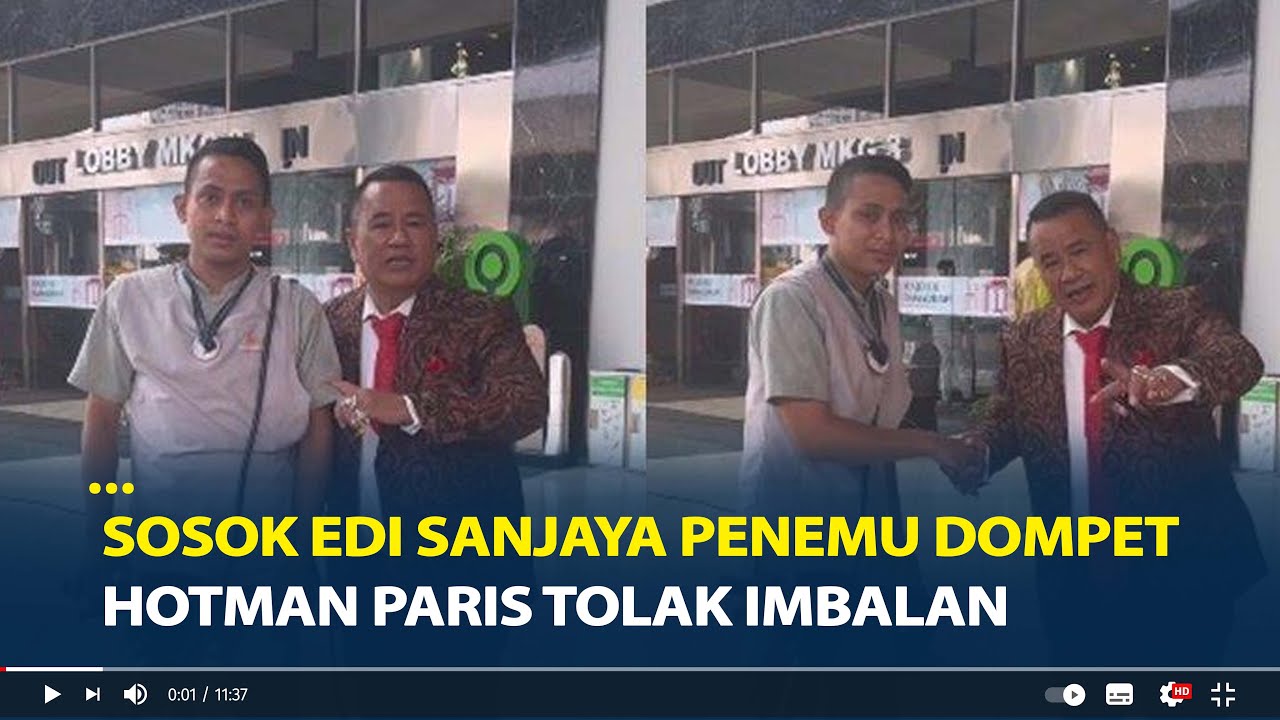 Sosok Edi Sanjaya Petugas Kebersihan Mall Penemu Dompet Hotman Paris Tolak Imbalan dari Hotman ...