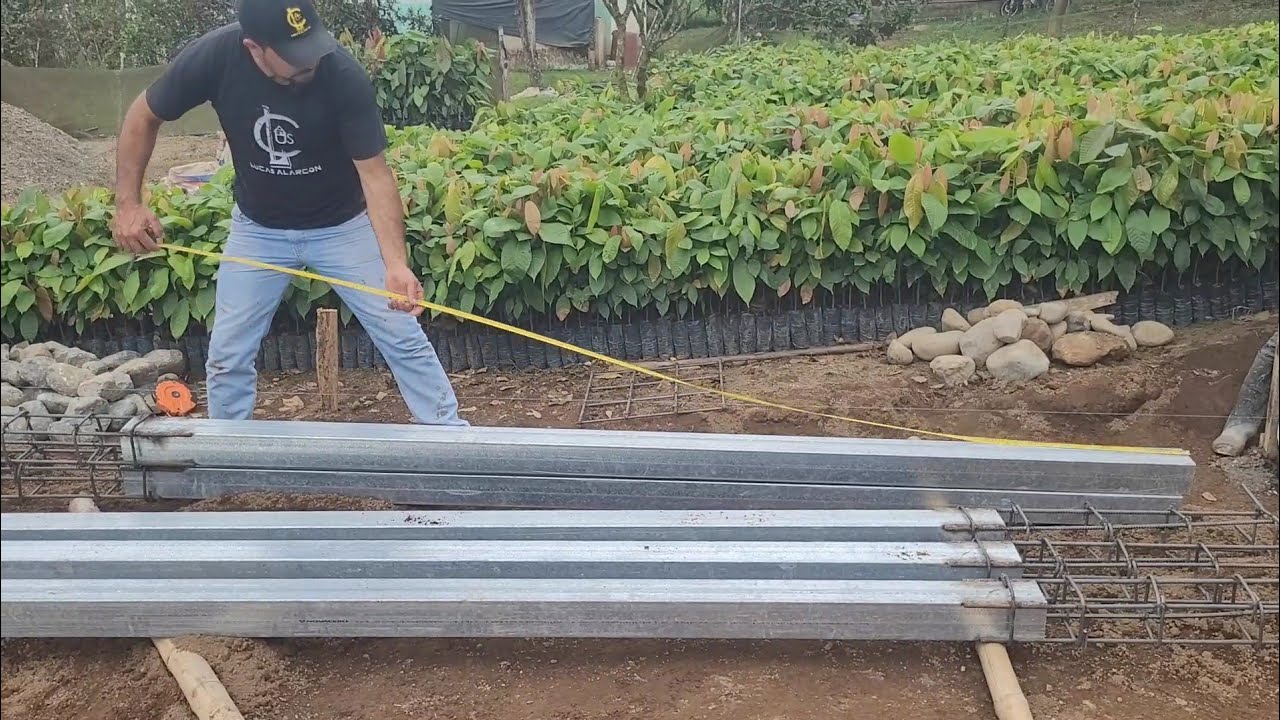 Casa7x7 🏠 video 3 colado columnas de metal - YouTube