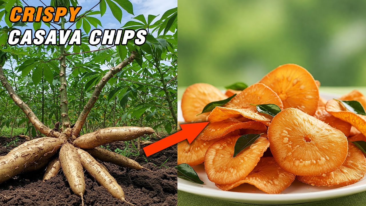 Crunchy Homemade Cassava Chips Recipe | Easy & Delicious Snack - YouTube