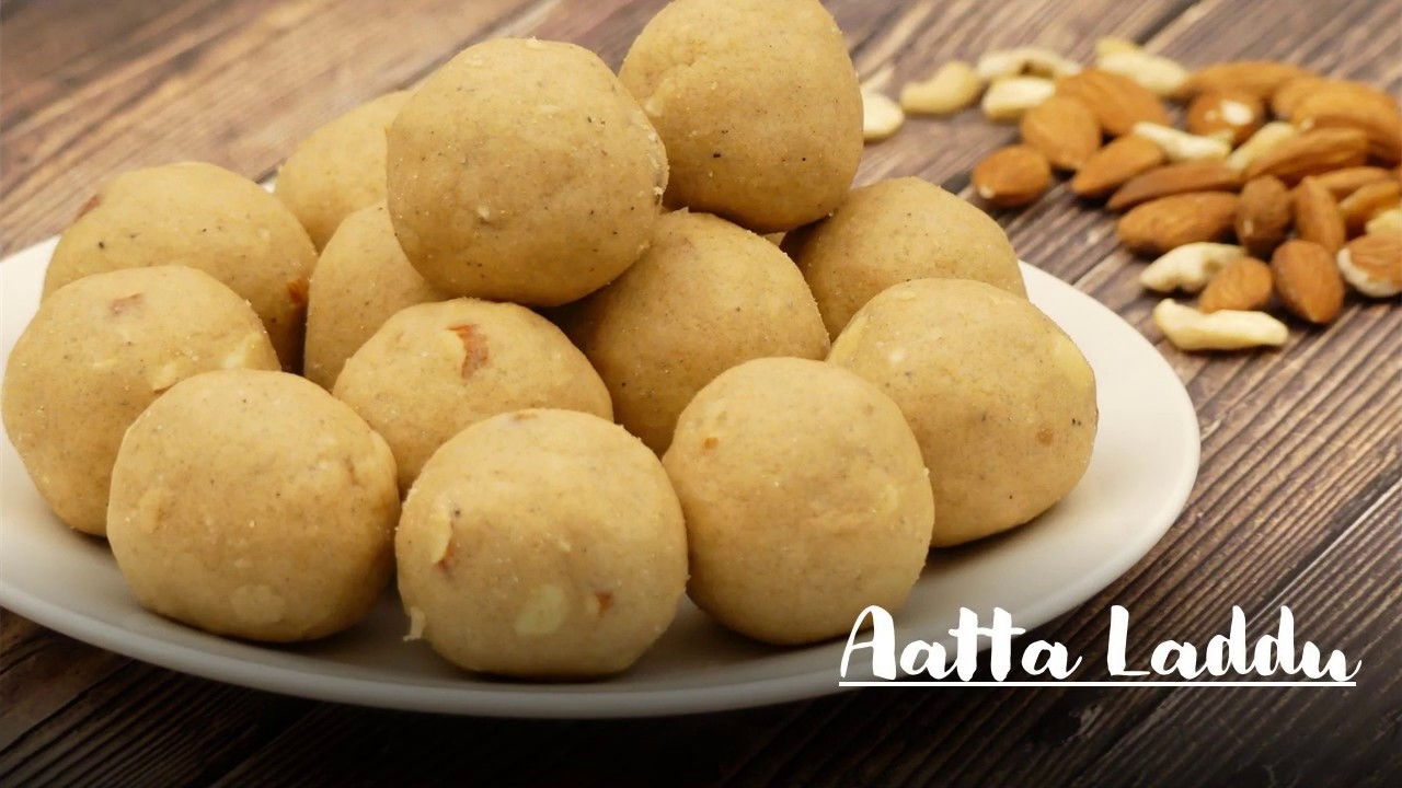 Quick and easy atta laddu for lockdown | Wheat flour laddu | गव्हाच्या ...