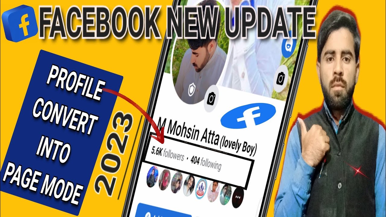How to convert facebook profile to page | Fb profile to page 2023 - YouTube